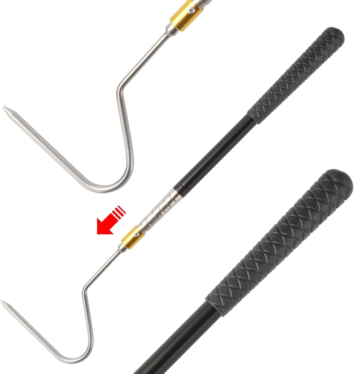 Snake Hook Snake Catcher Hook Stick Tongs Grabber Handling Tool Kit for Rattlesnakes Python ...