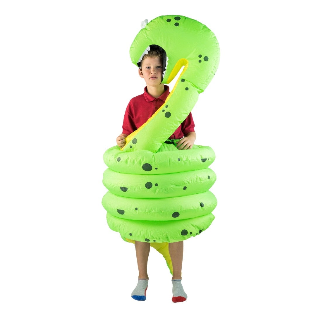 Snake Jungle Python Full Body Inflatable Costume for Kids (age 5-11 ...