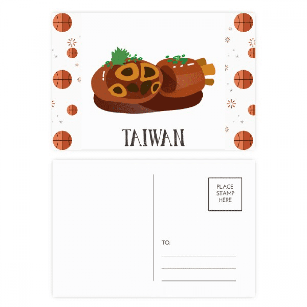 Snake Large intestine Taiwan Travel Basketball Postcard Set Thanks Card ...