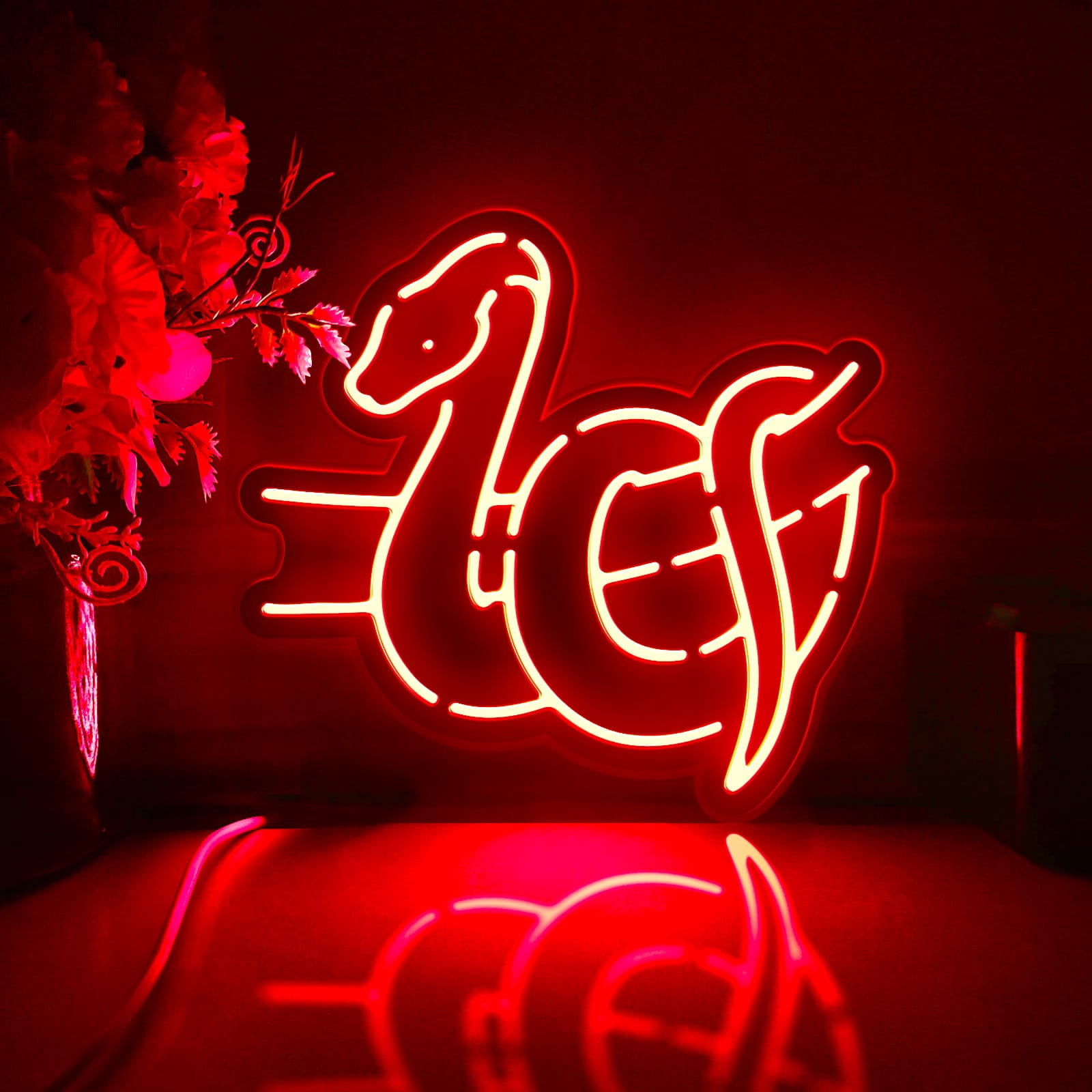 Snake Led Light Box, Dimmable Neon-Like Light Signs USB Power for Wall ...