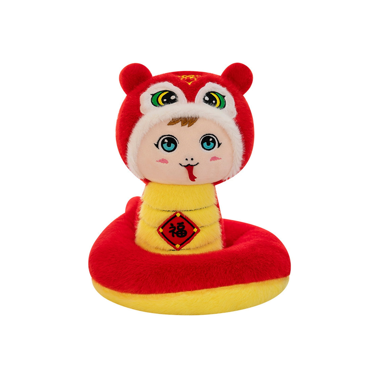 Snake Mascot Toy 2025 Year of the Snake Plush Doll, Chinese Zodiac ...