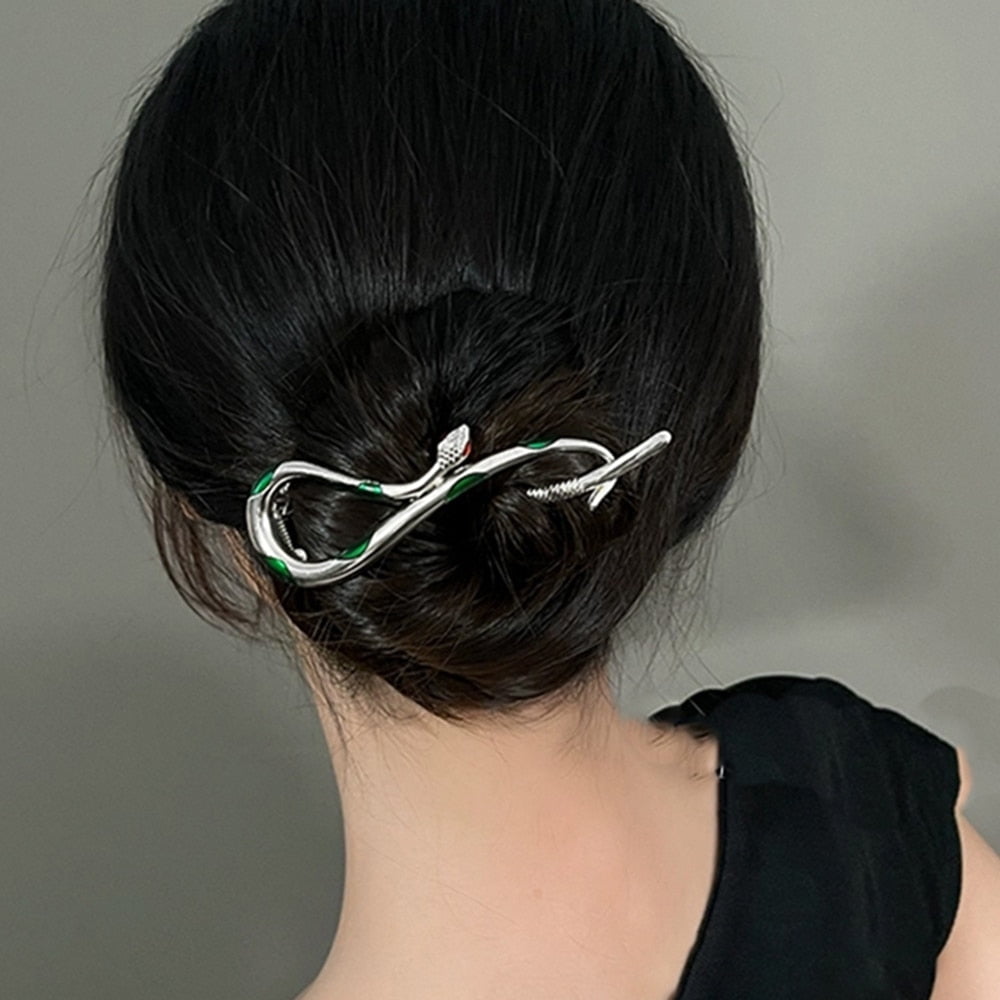 Snake Metal Hair Crab Hair Clip Women Silver Golden Hairpins Hair Claws ...