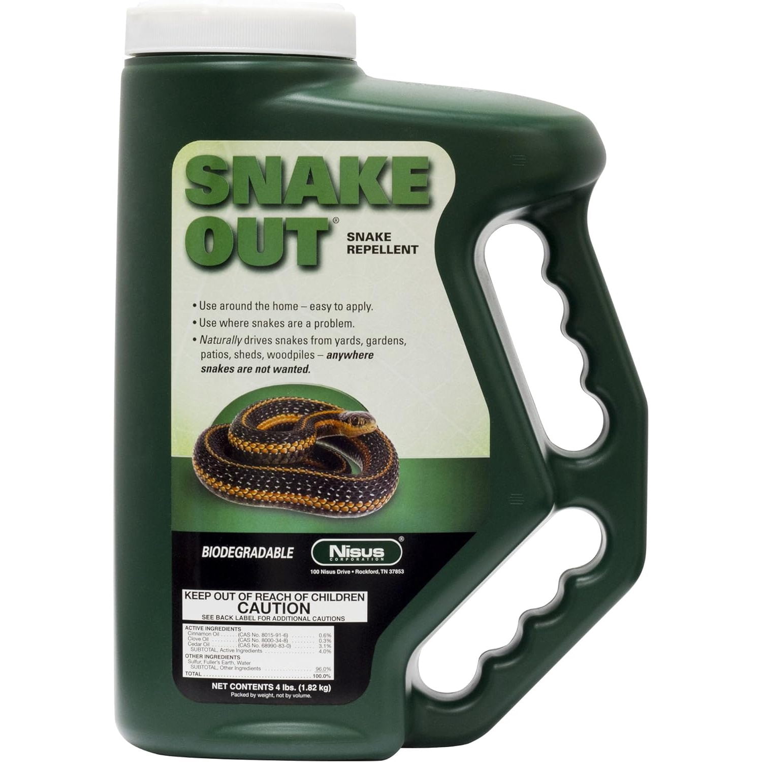 Snake Out Snake Repellent - 4 lb Shaker Jug by Nisus Corporation ...