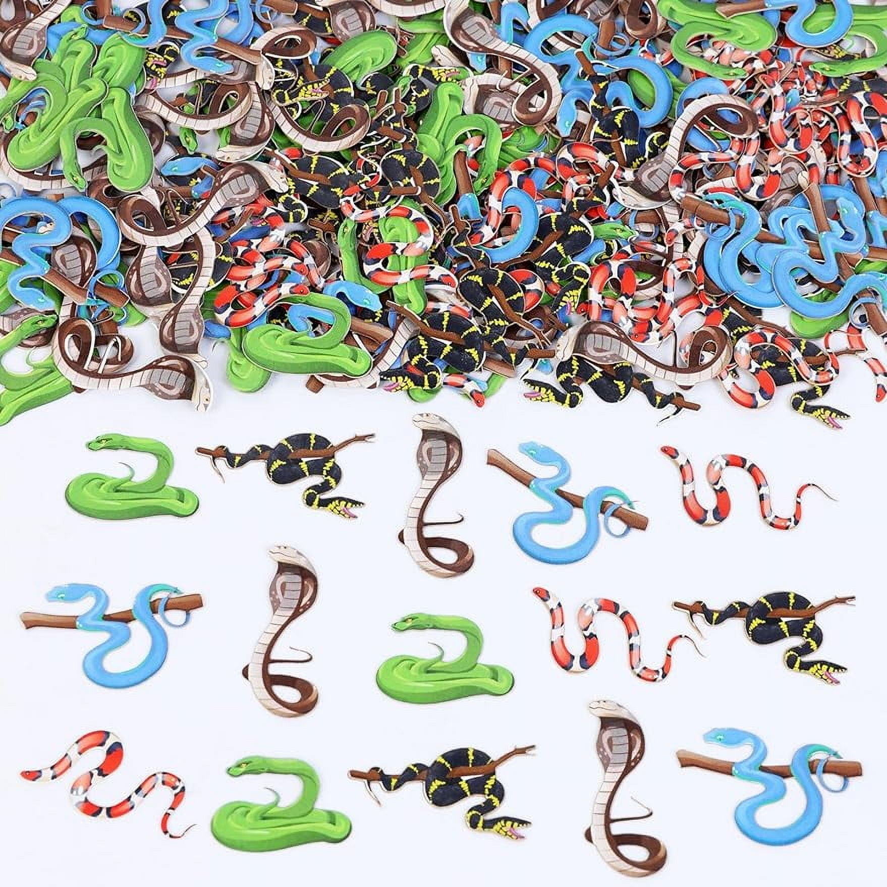 Snake Party Decorations, 200PCS Snake Confetti for Table, Reptile ...