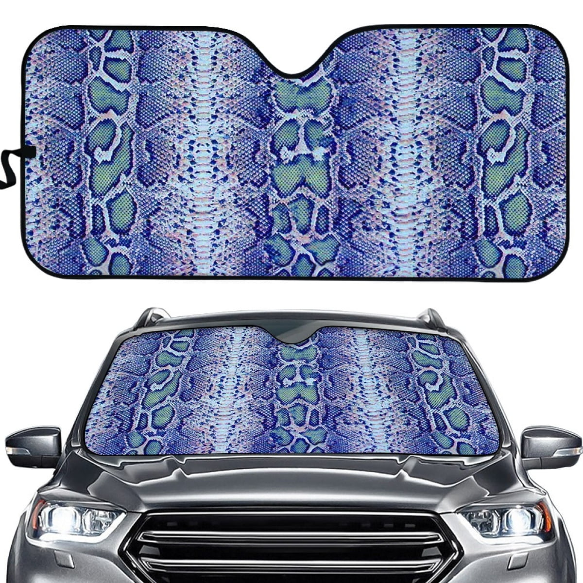 Snake Pattern Design Car Sun Shade Heat Reflector Protect Car Interior ...
