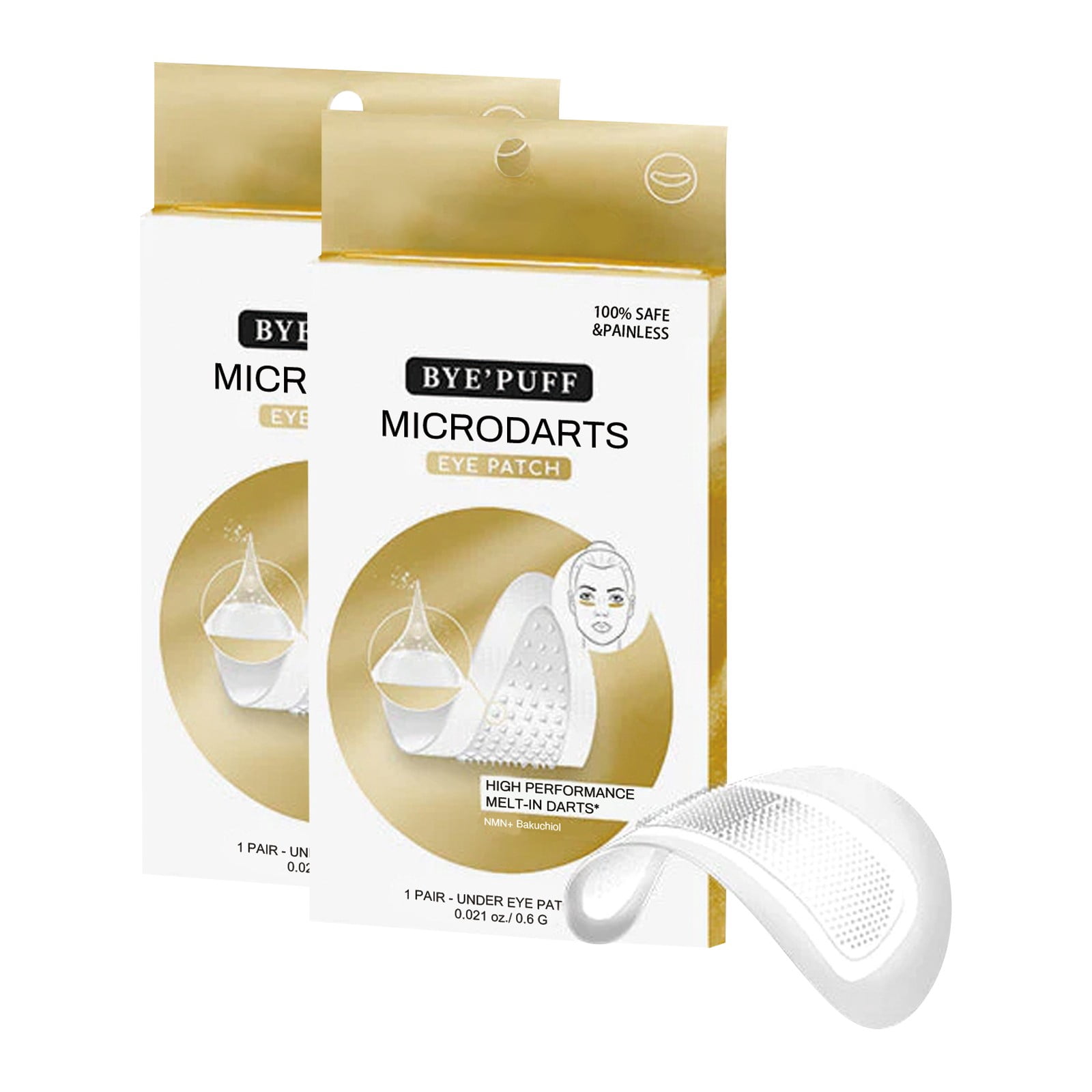 Snake Peptide Micro Needle Eye Patches Tighten, Fade Dark Circles And ...