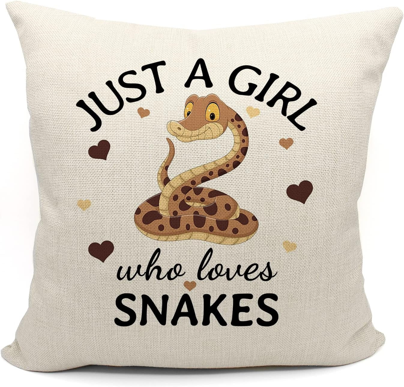 Snake Pillow Covers 18x18 - Snake Gifts for Girls Snake Lovers, Snake ...