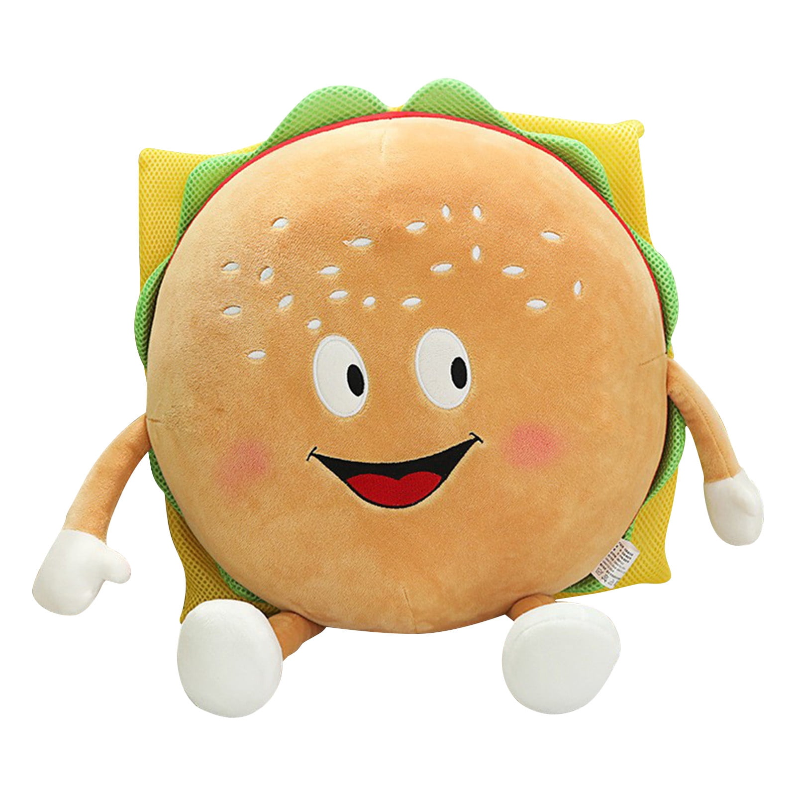 Snake Plush, Realistic Stuffed Foods Toys Burger French Fries Pizza Or ...