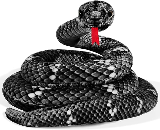 Snake Plush, Stuffed Snake Animal, 80in Large Toy Snakes for Kids ...