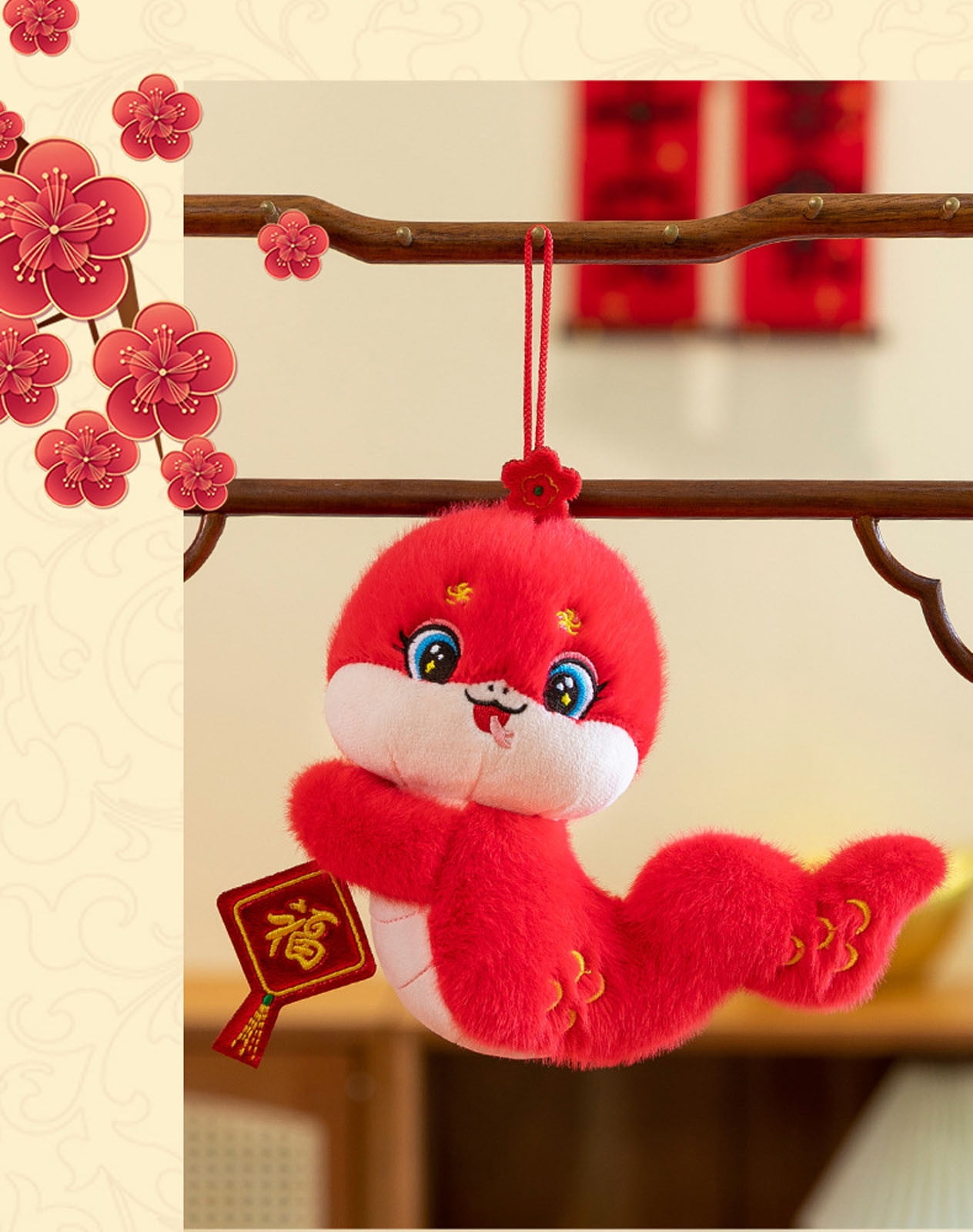 Snake Plush, Year of The Snake 2025 Plush, Stuffed Snake Plush, Chinese ...