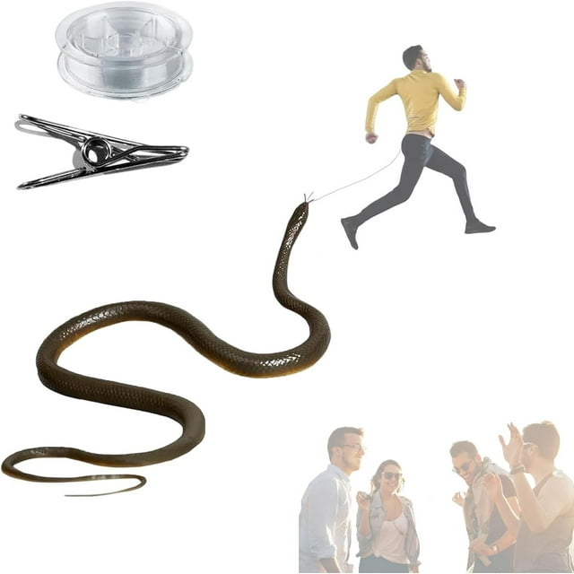 Snake Prank with String Clip,Golf Snake Prank,Clip On Snake Prank ...