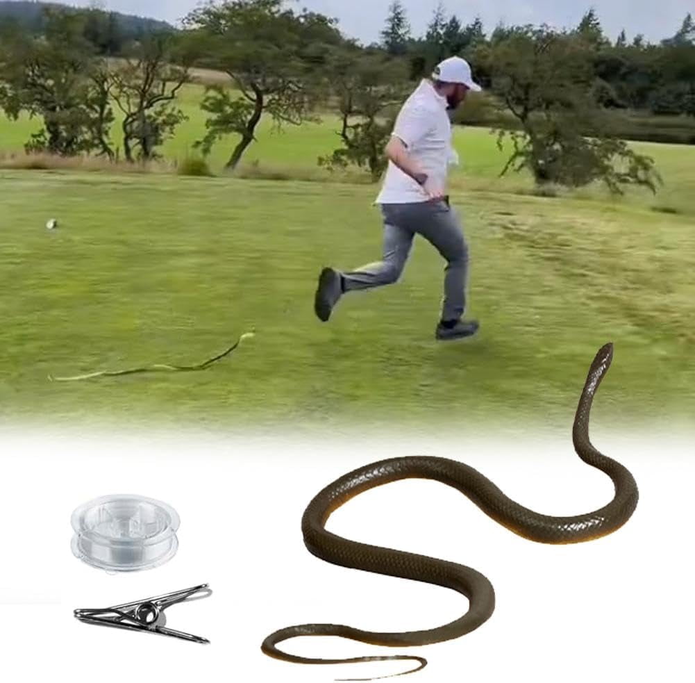 Snake Prank with String Clip, Prank Snake Toy, Fake Snake on a String ...