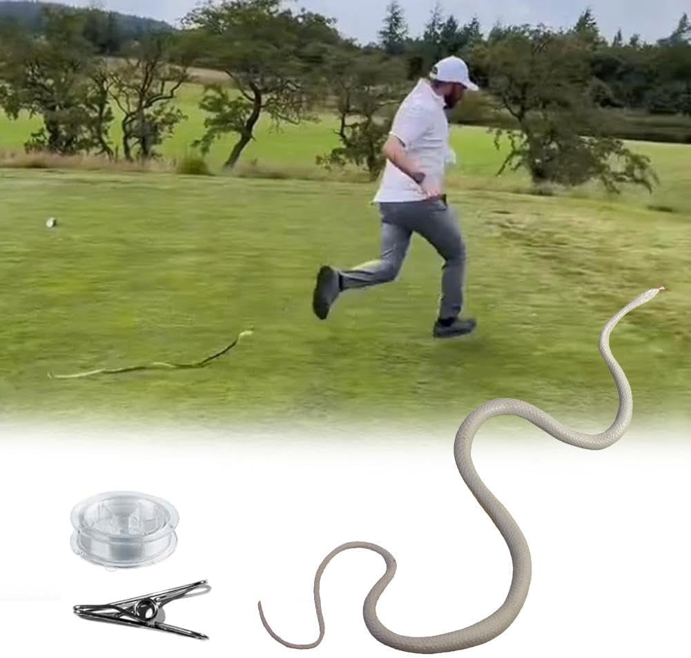 Snake Prank with String Clip, Prank Snake Toy, Fake Snake on a String ...