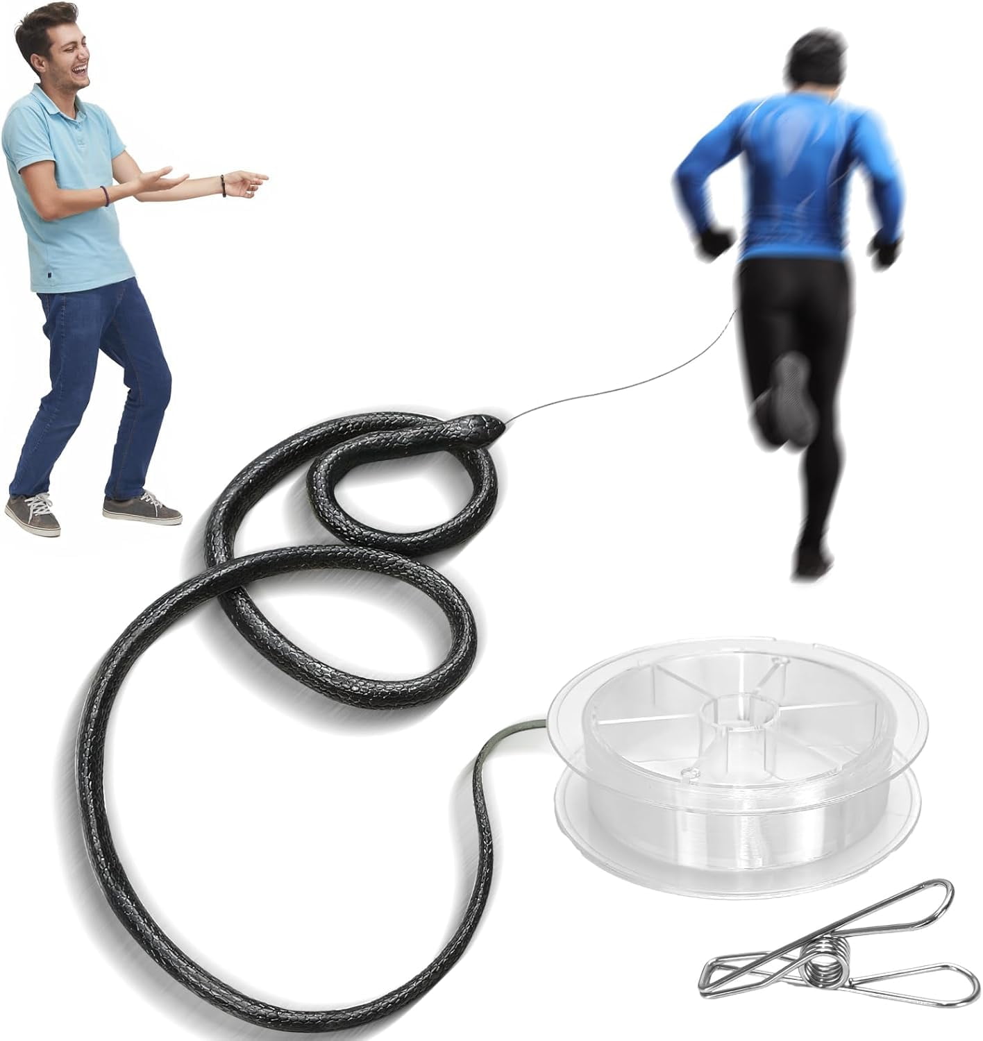 Snake Prank with String Clip, DIY Golf Clip on Snake Prank Realistic ...