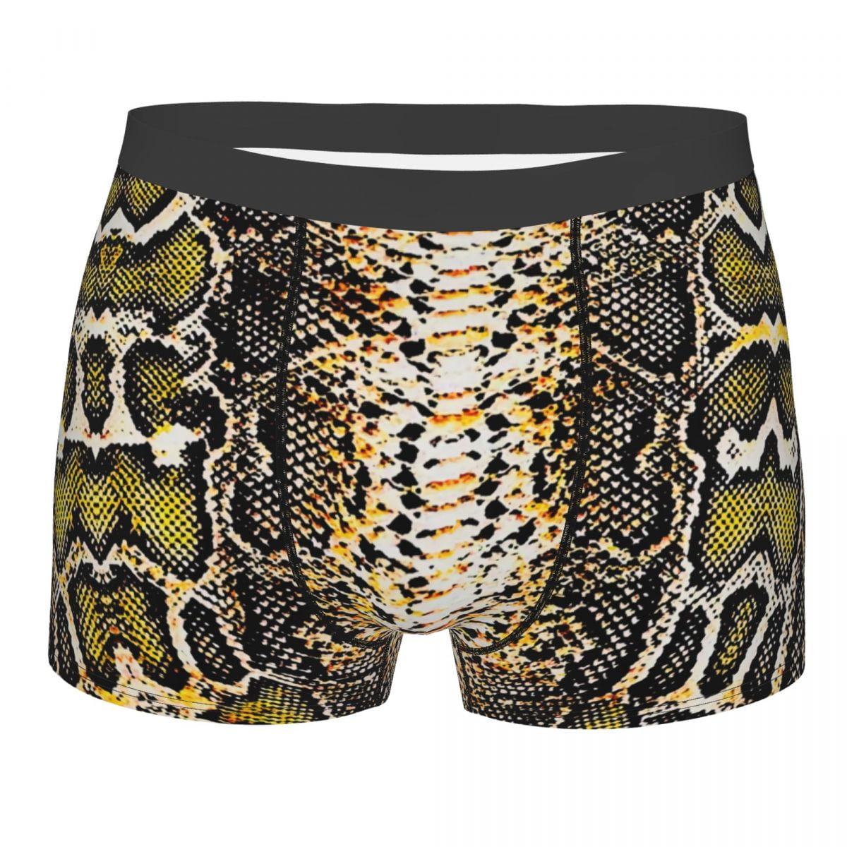 Snake Print Underwear Men Stretch Snake Animal Texture Boxer Briefs ...