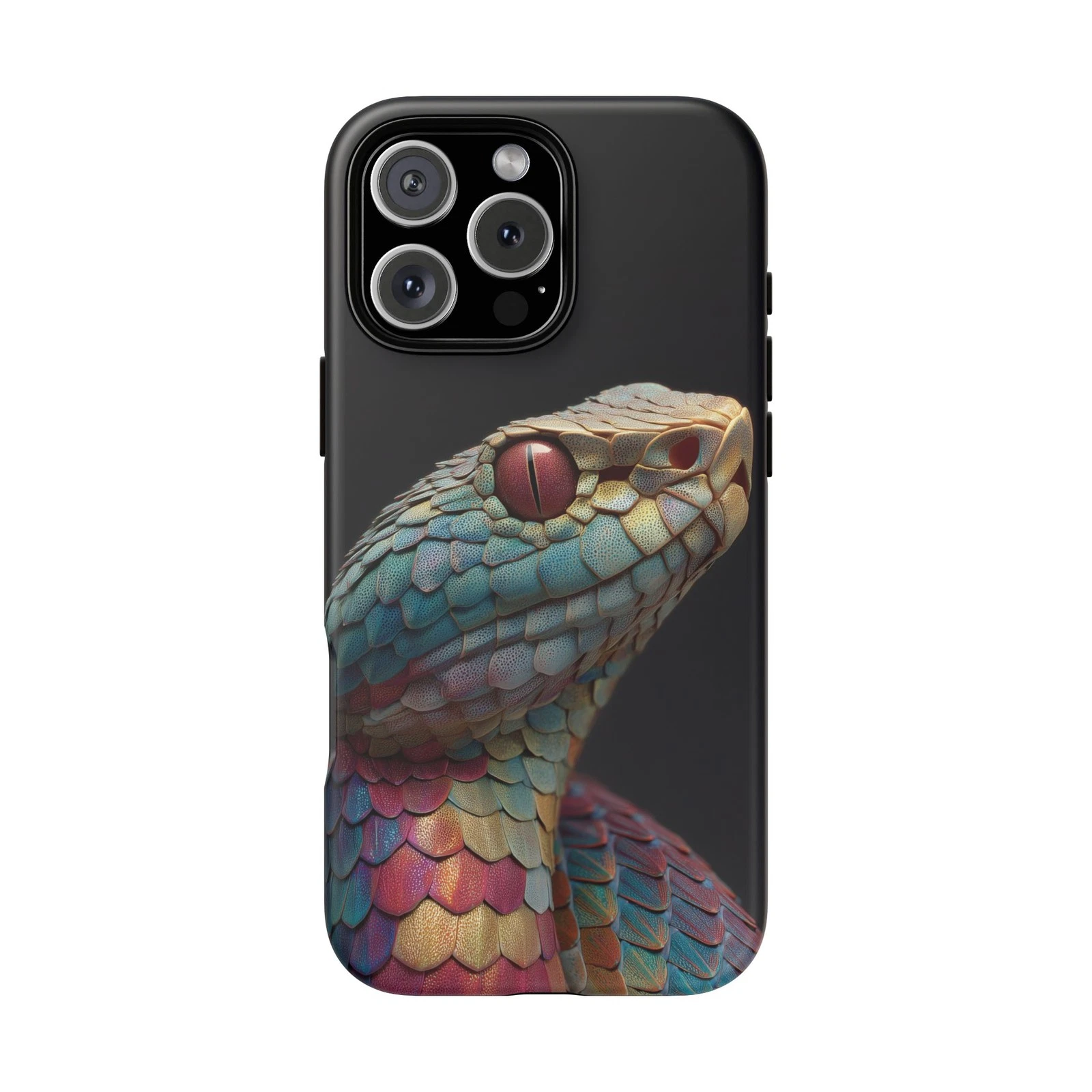 Snake Rainbow Scales Vibrant Phone Case for iPhone 17 to 11 Pro Max ...