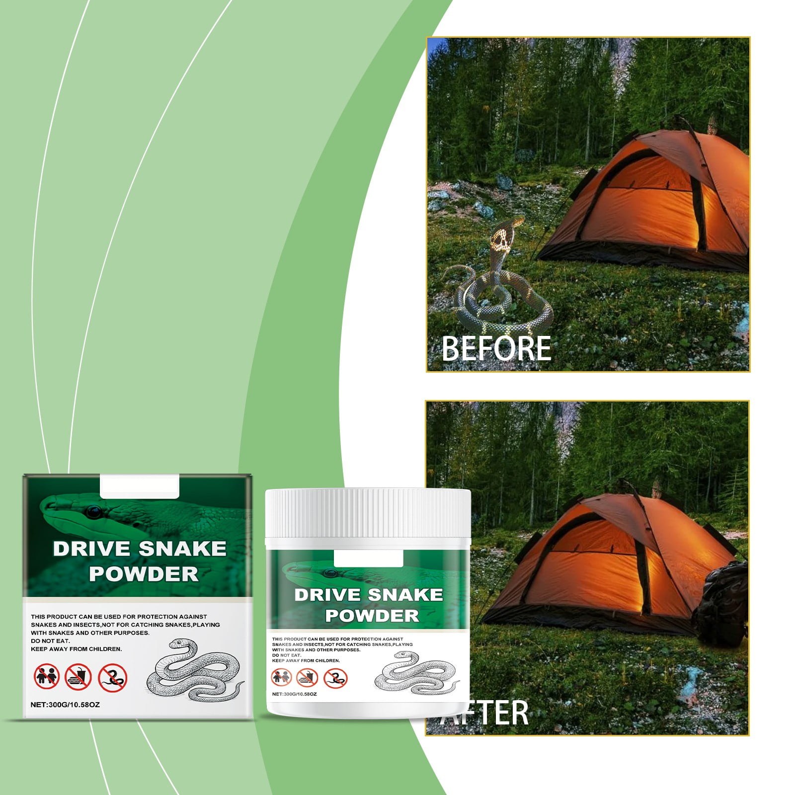 Snake Repellent Powder Long-lasting Rainproof Snake Repellent Granules ...
