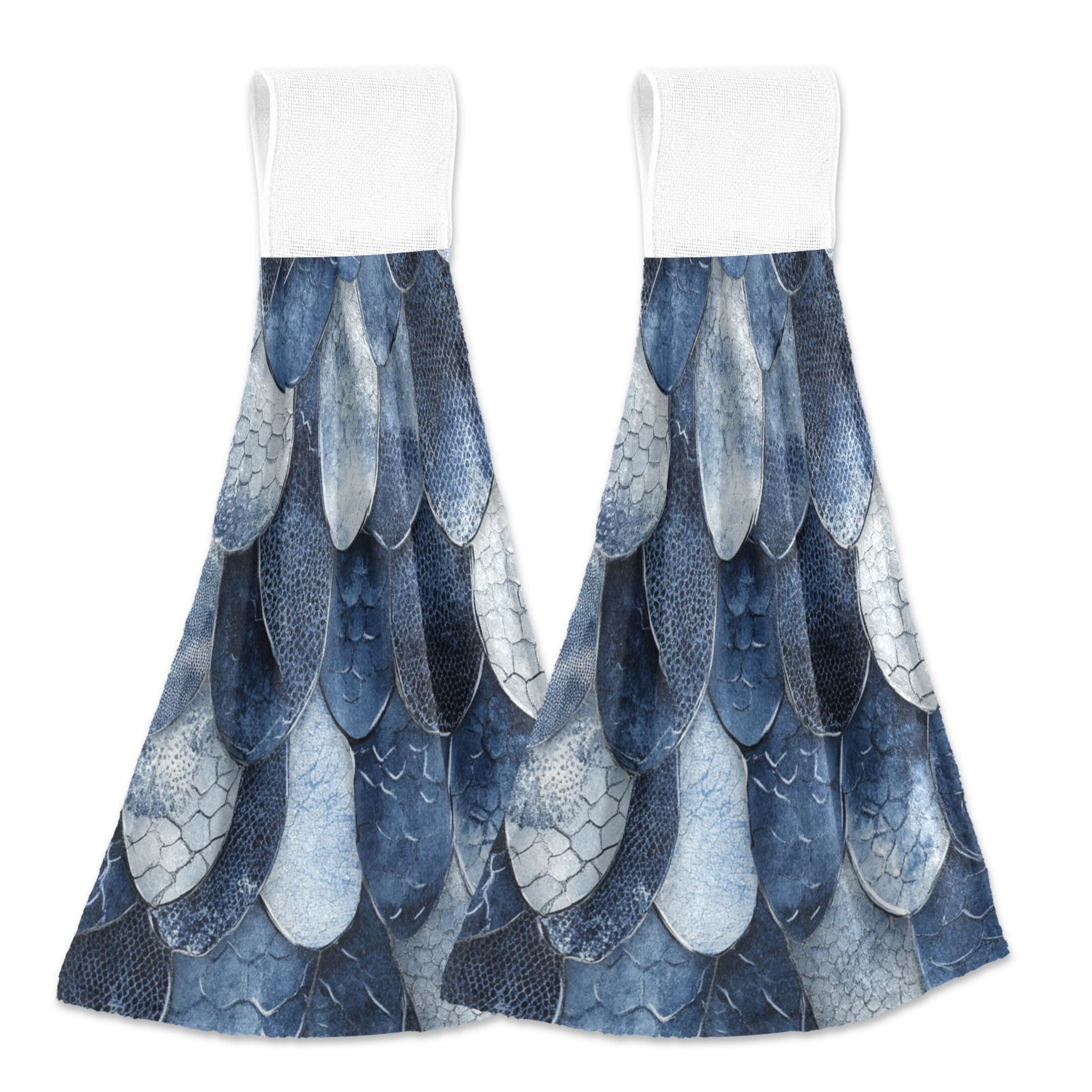 Snake Scale Hanging Towels with Loop Hand Towels Nylon Fastener Tape ...