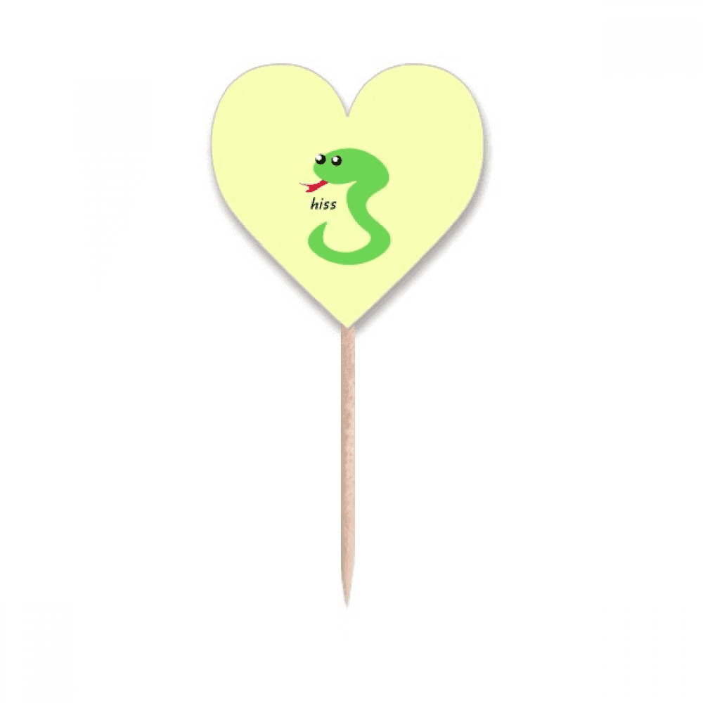 Snake Serpent Sound Art Deco Fashion Toothpick Flags Heart Lable ...