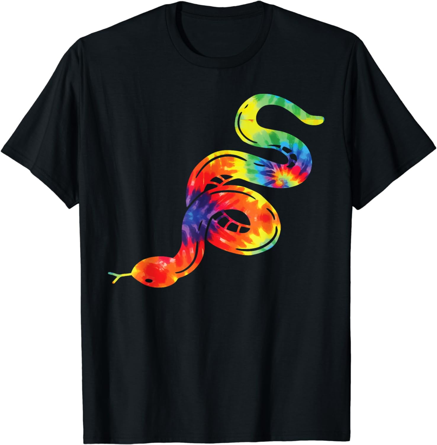 Snake Serpent Tie Dye 80s 90s T-Shirt - Walmart.com