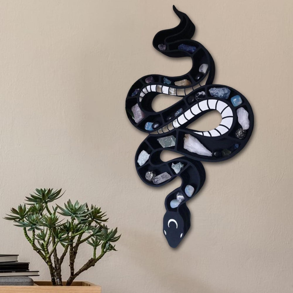 Snake Shape Crystal Storage Shelf Vintage And Rustic Style Shelf For ...