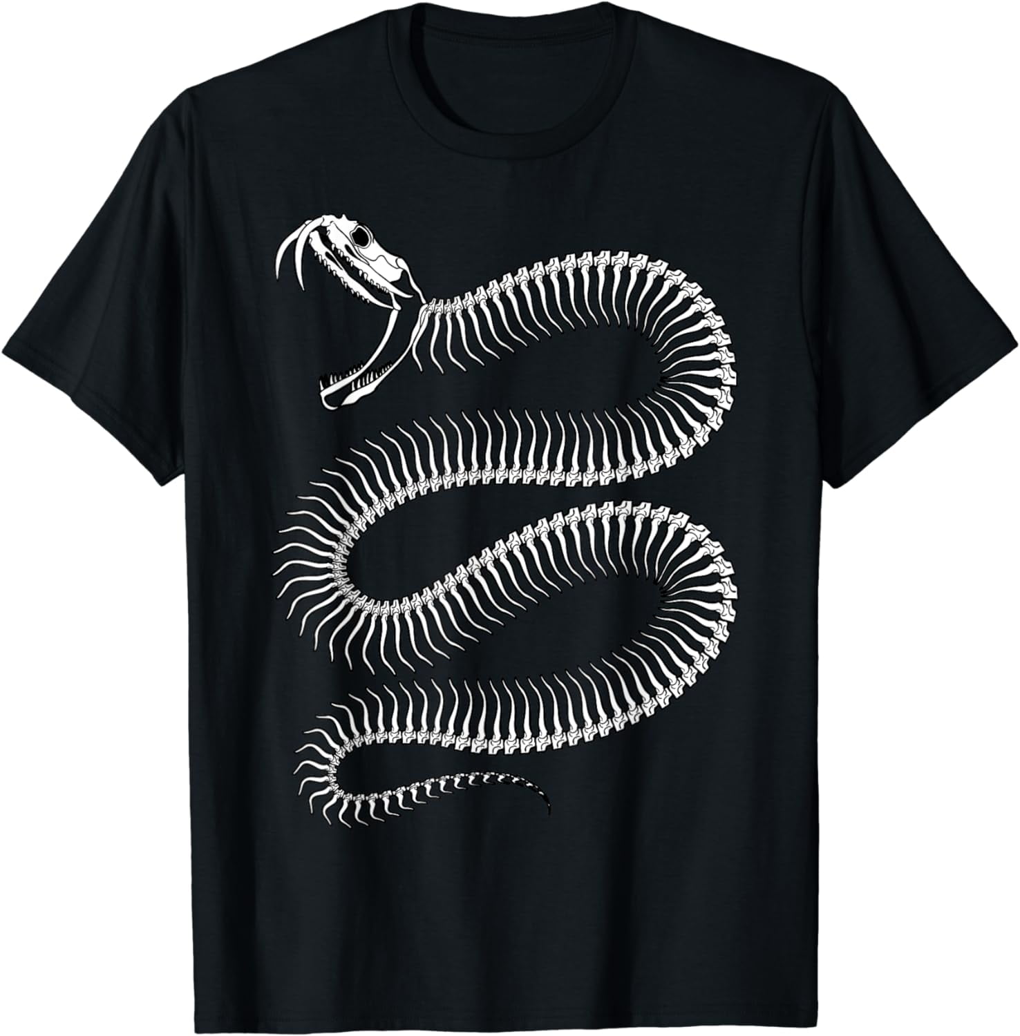 Snake Skeleton Reptile Python Cobra Herpetologist T-Shirt - Walmart.com