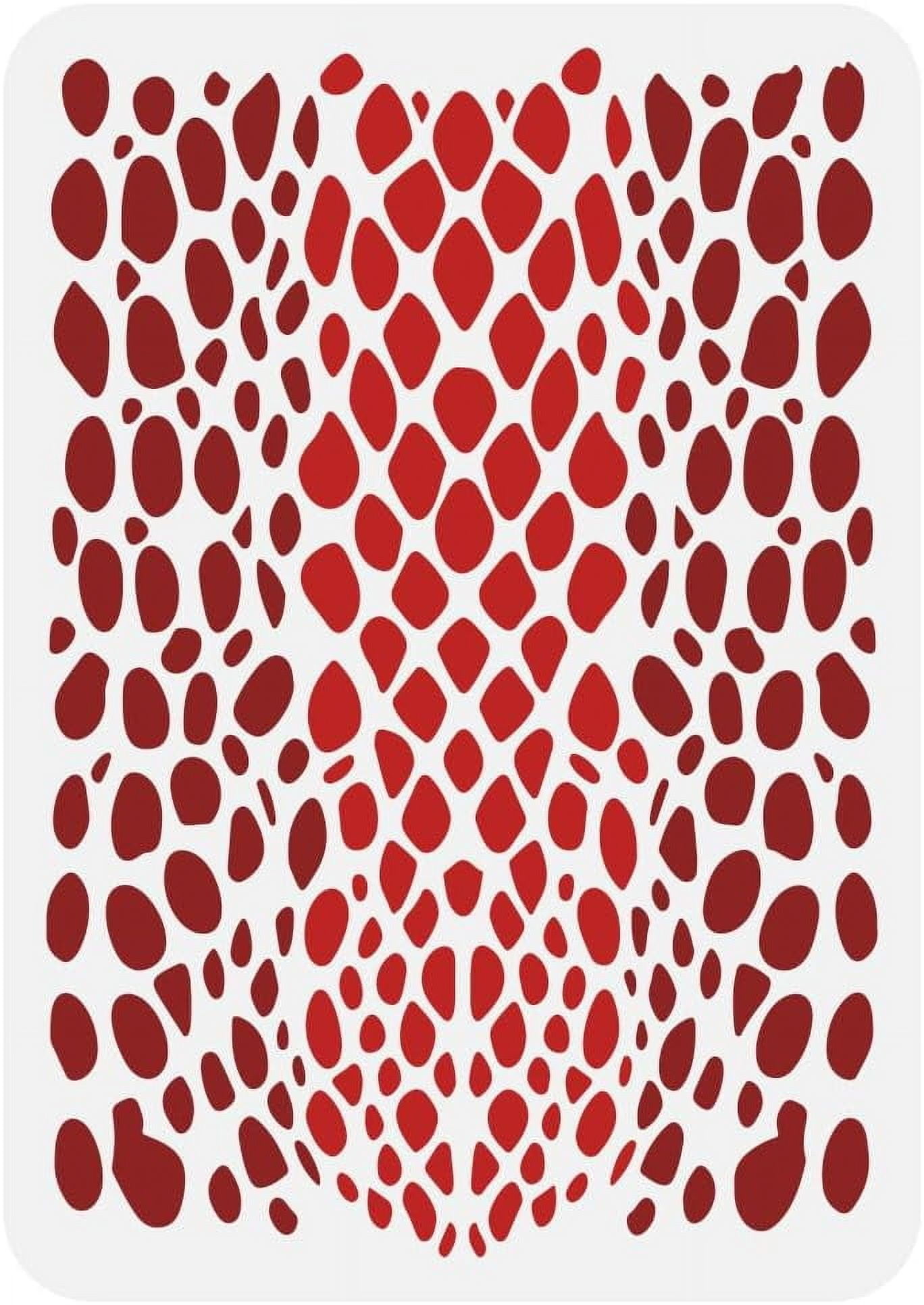 Snake Skin Camo Stencil for DIY Painting 8.3x11.7inch Plastic PET ...