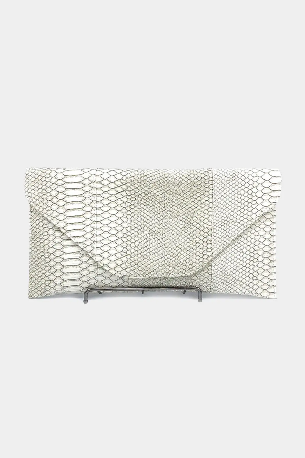 Snake Skin Envelope Clutch and Shoulder Bag - tan - Walmart.com