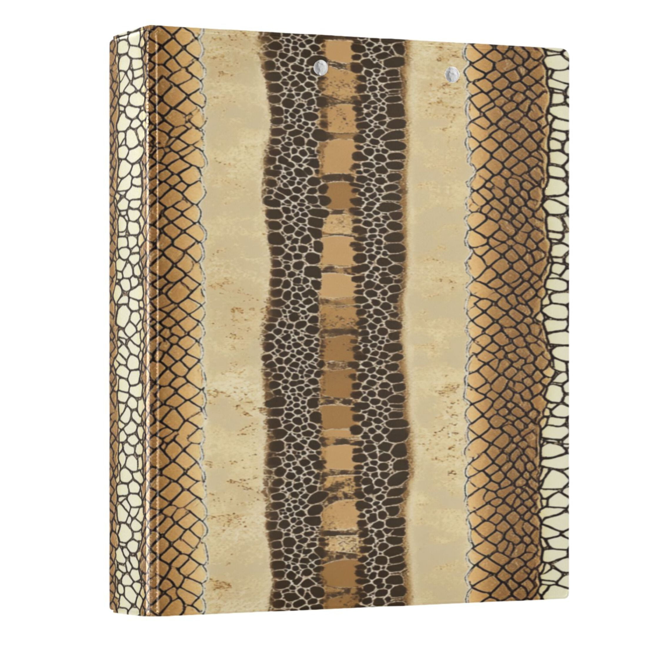 Snake Skin Patterned Texture 3 Ring Hardcover Binders 1.5in Round Rings ...
