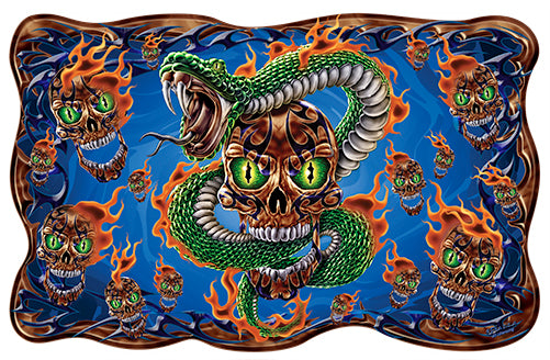 Snake Skull Novelty Sign | Indoor/Outdoor | Funny Home Décor for ...