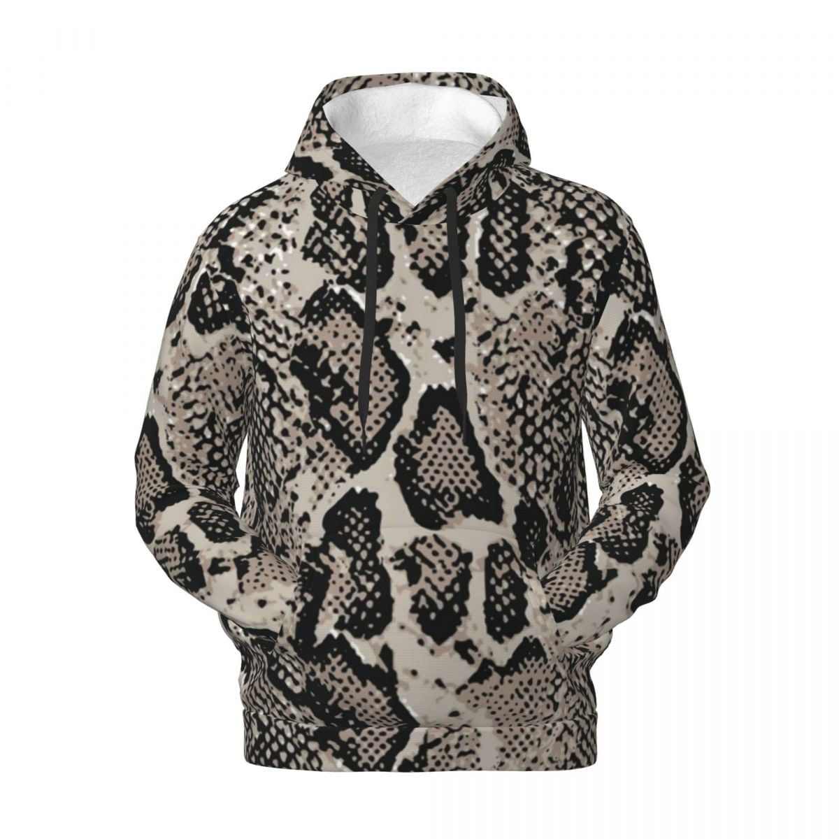 Snake Snakeskin Loose Hoodies Men Classic Animal Allover Print Fashion ...