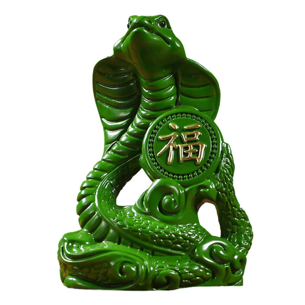 Snake Statue 2025 Year of The Snake Figurine,Wood Snake Statue Chinese ...