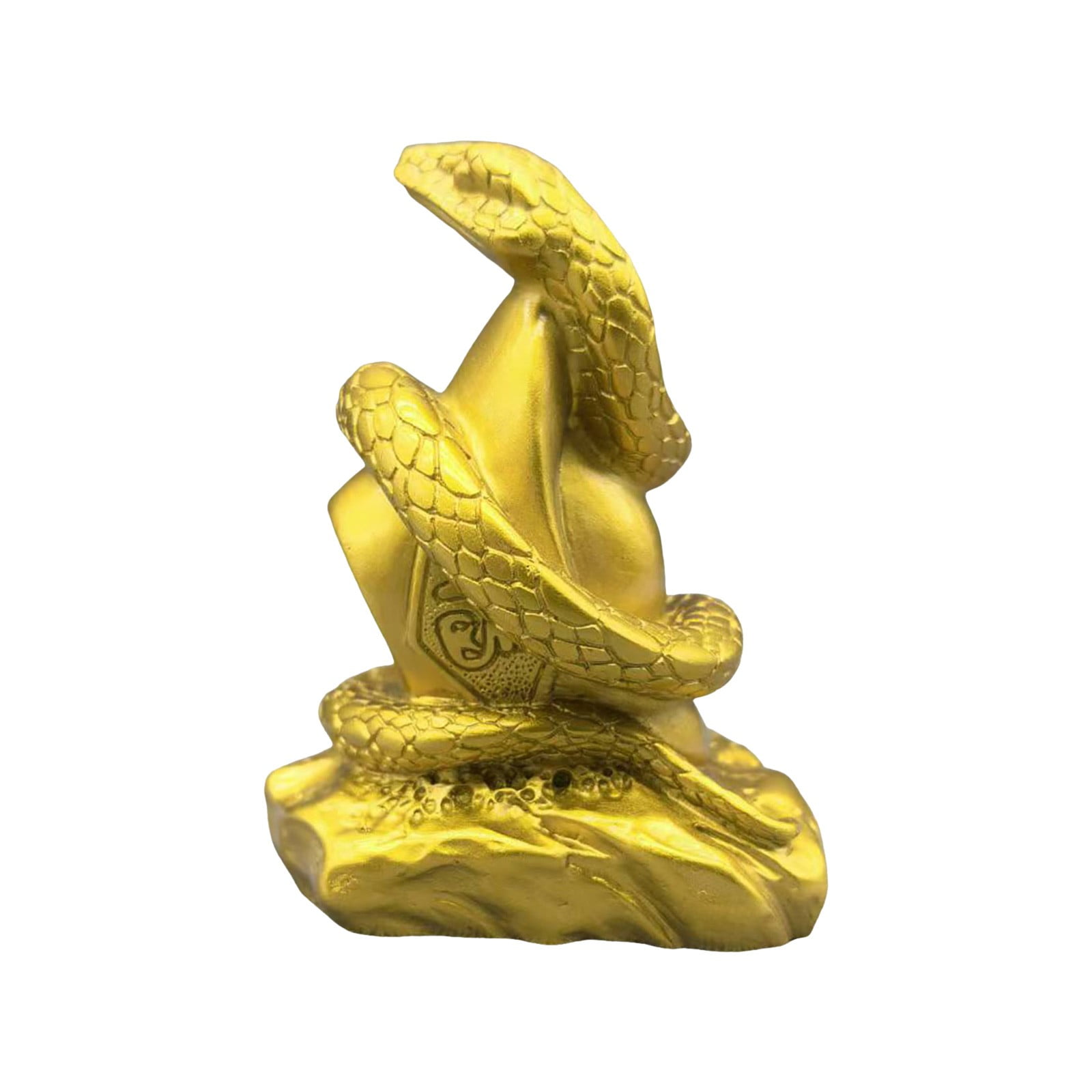 Snake Statue Feng Shui Money Ornament Resin Sculptures Zodiac Blessing ...
