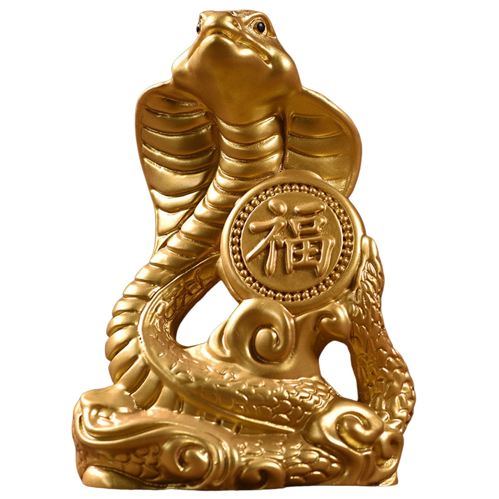 Snake Statue Hand Craved Crafts Wooden Figurines Chinese Zodiac Snake ...