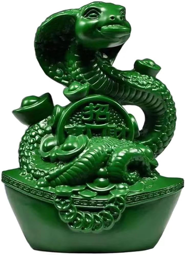 Snake Statue Small Wooden Chinese Feng Shui Snake Figurines 2025 Year ...
