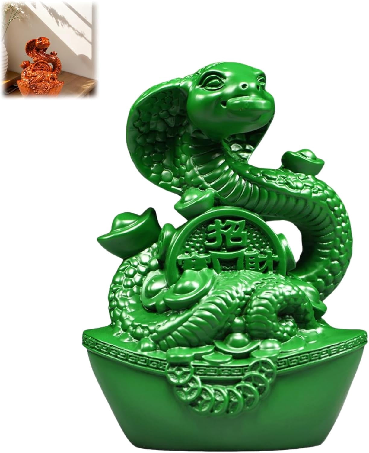 Snake Statue Small Wooden Chinese Feng Shui Snake Figurines,The Snake ...