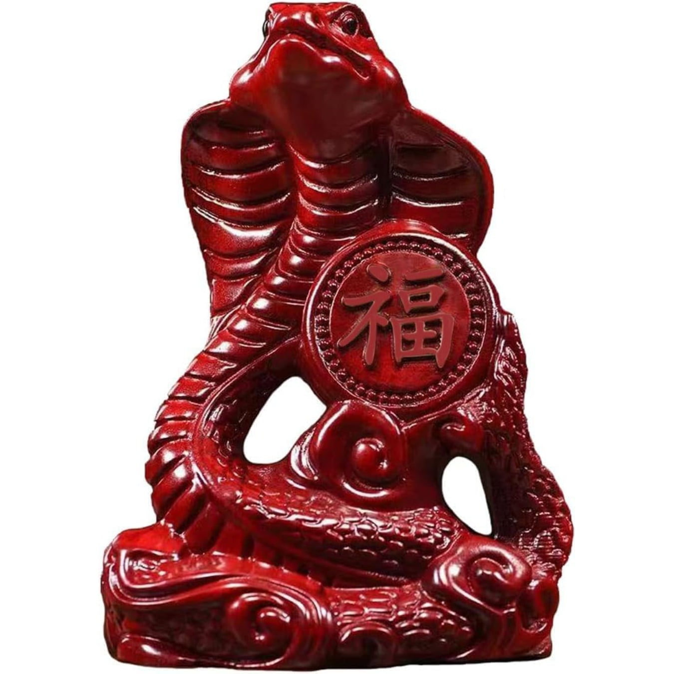 Snake Statue Small Wooden Chinese Zodiac Feng Shui Snake Figurines 2025 ...
