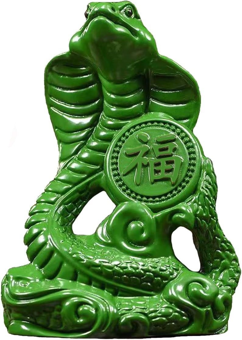 Snake Statue Small Wooden Chinese Zodiac Feng Shui Snake Figurines 2025 ...