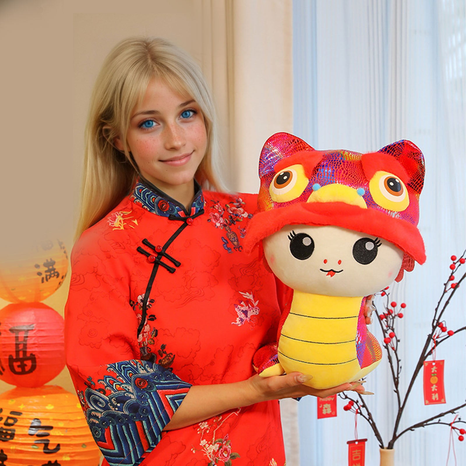 Snake Stuffed Animal Chinese New Year Snake Plush Toy,Bfdi Plushies ...