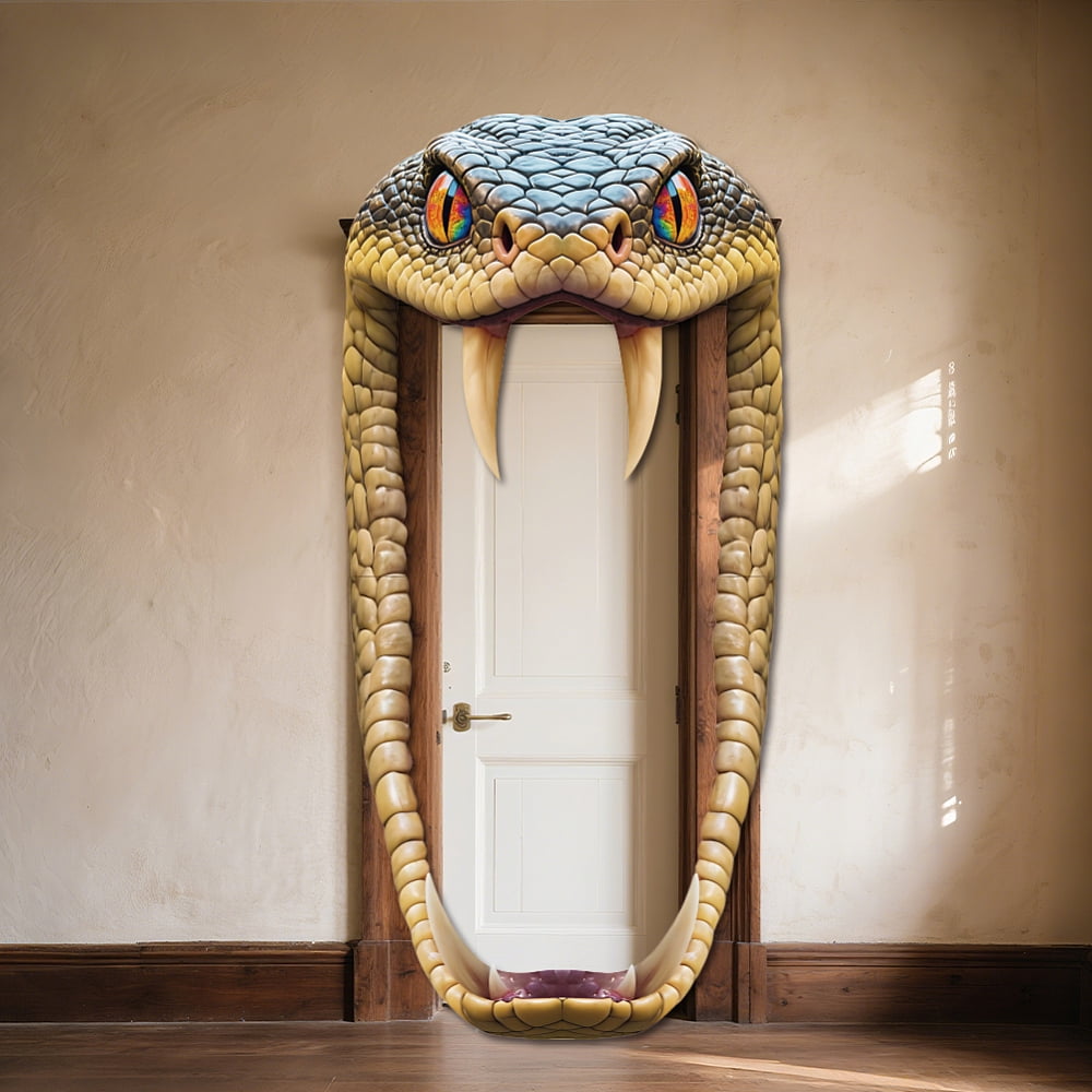 Snake Theme Party Decorations Backdrop 7.5x3.6Ft Python Door Banner ...