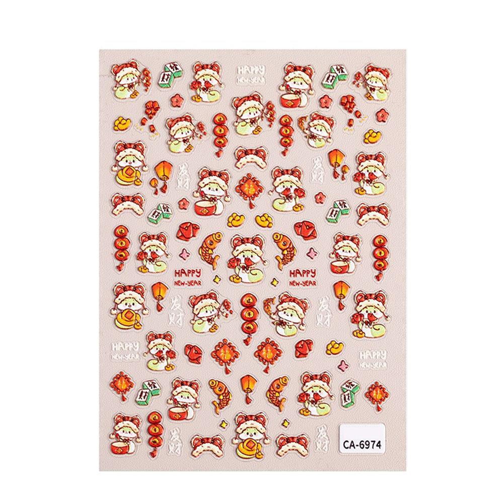 Snake Year Forte Nail Art Stickers - Unique Design, Easy Application ...