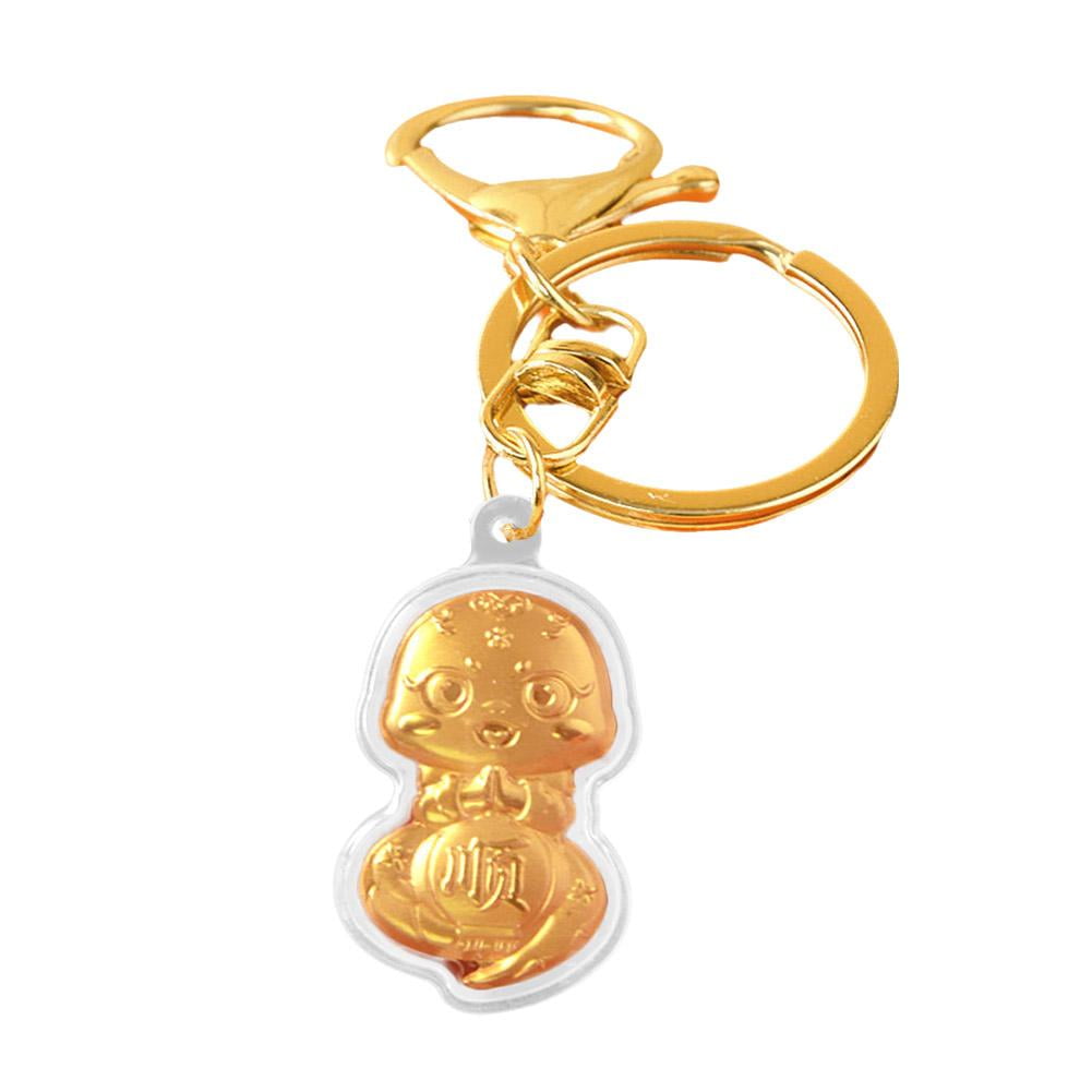 Snake Year Gold Foil Good Lu Keychain Cartoon Snake Year of Fort GX ...