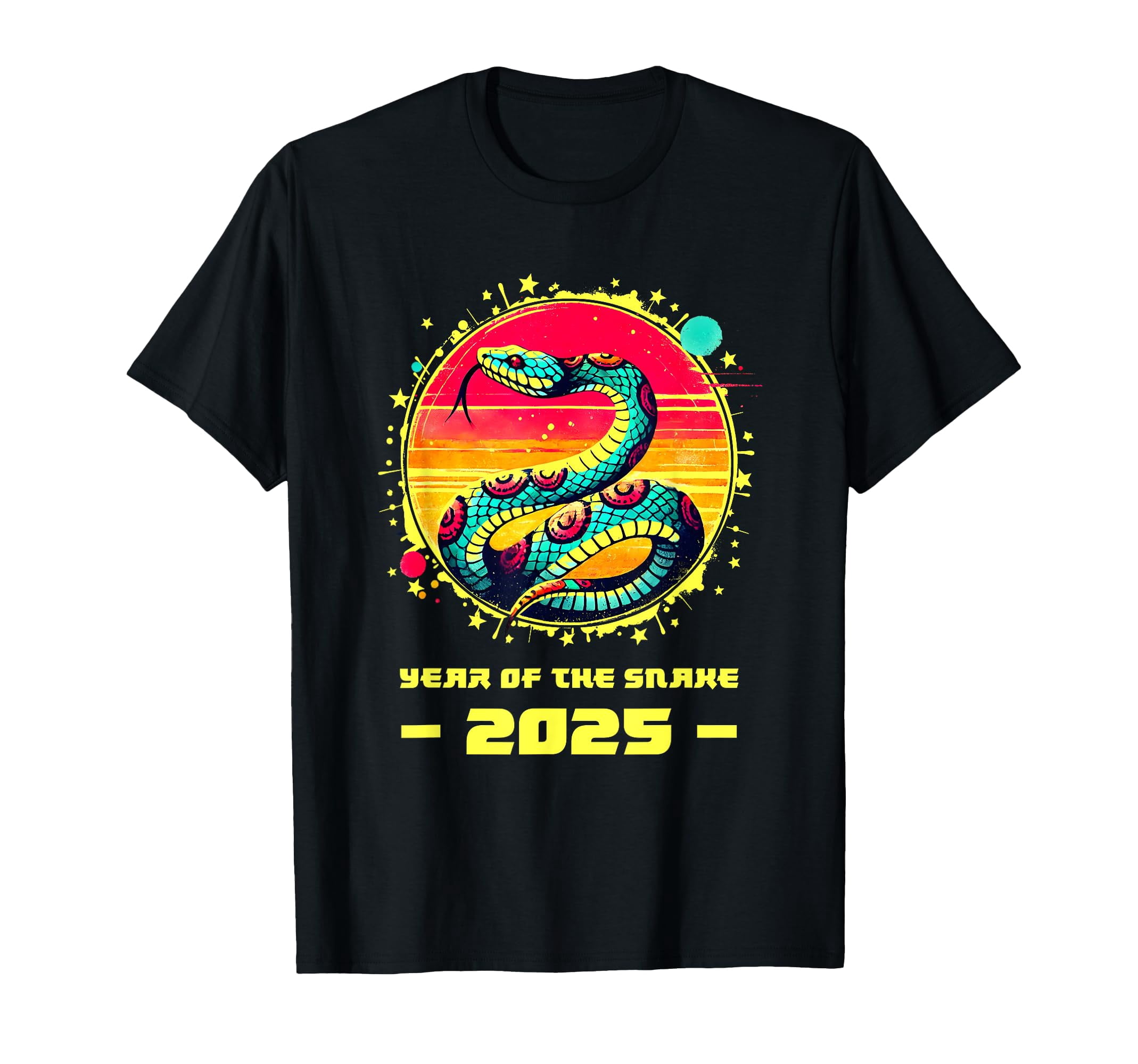 Snake Yin Yang Chinese New Year 2025 Year Of The Snake T-Shirt ...