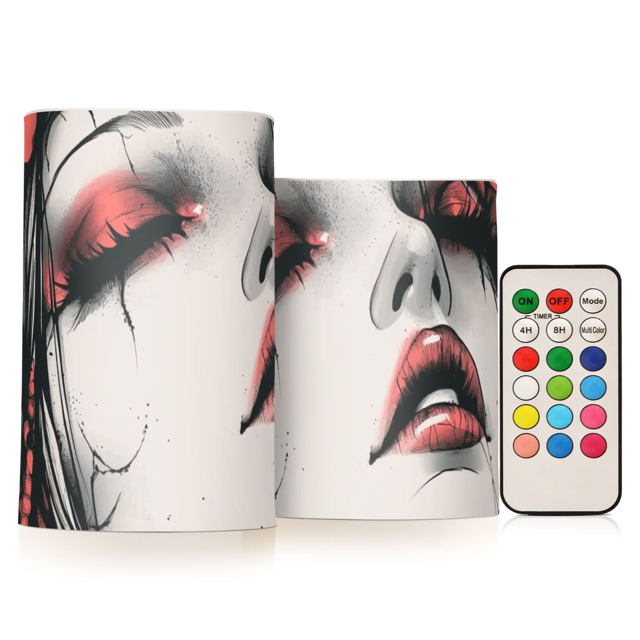 Snake and Girl Flickering Flameless Candles Battery Operated with ...