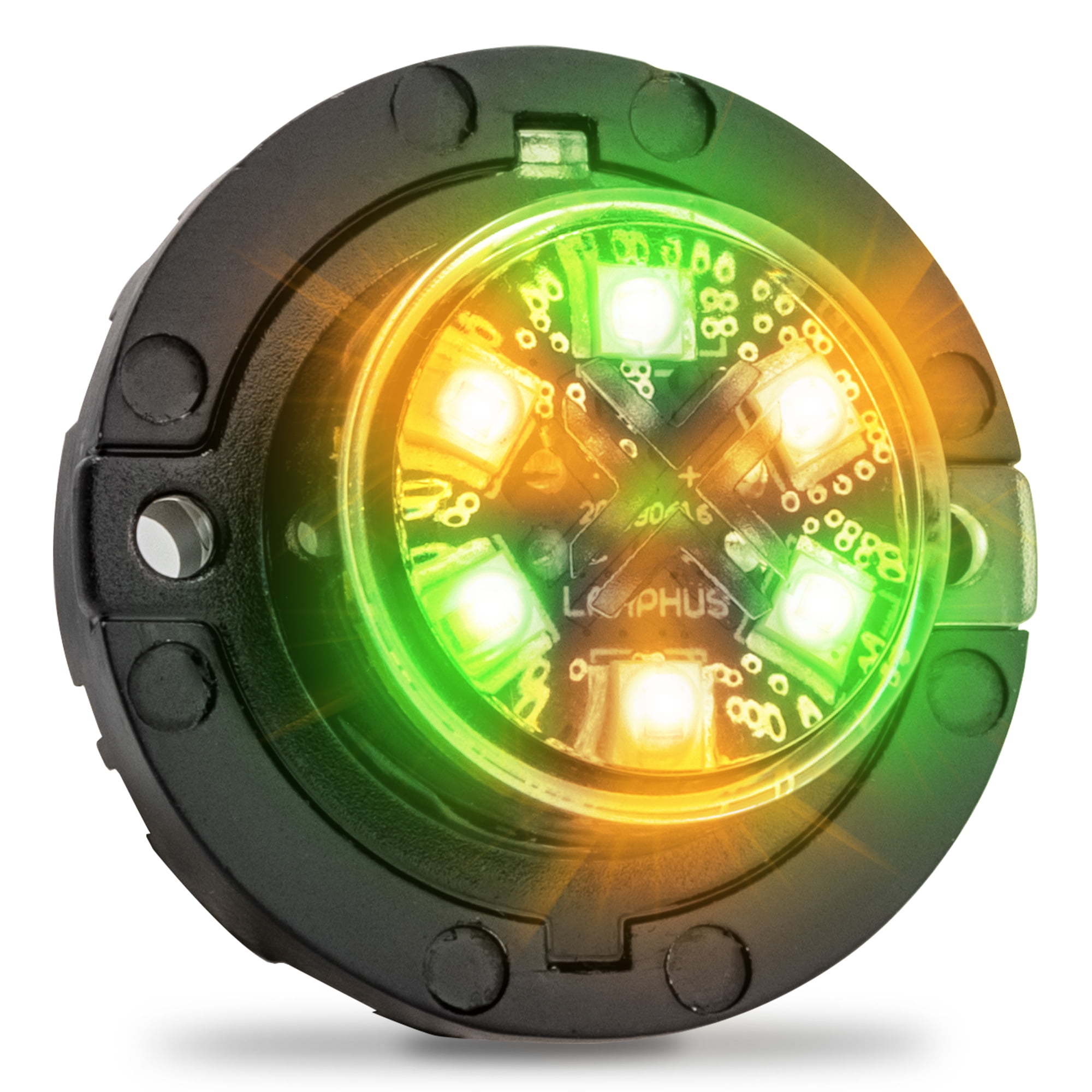 SnakeEye III AMBER GREEN LED Hideaway Strobe Light [SAE Class 1] [IP67 ...