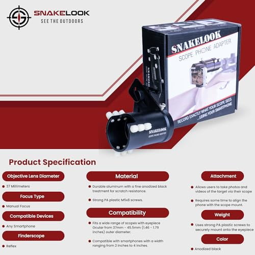 SnakeLook™ Rifle Scope Phone Adapter for Hunting & Aiming - Scope Phone ...
