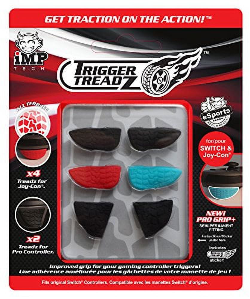 Snakebyte Trigger Treadz - Joy-Con and Pro Controller 6-Pack (Nintendo ...