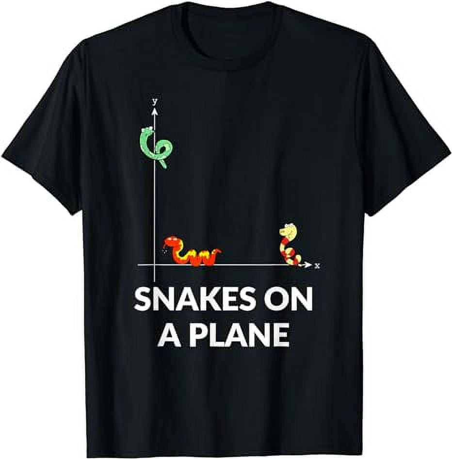 Snakes On A Math Plane Funny Snake T-Shirt - Walmart.com