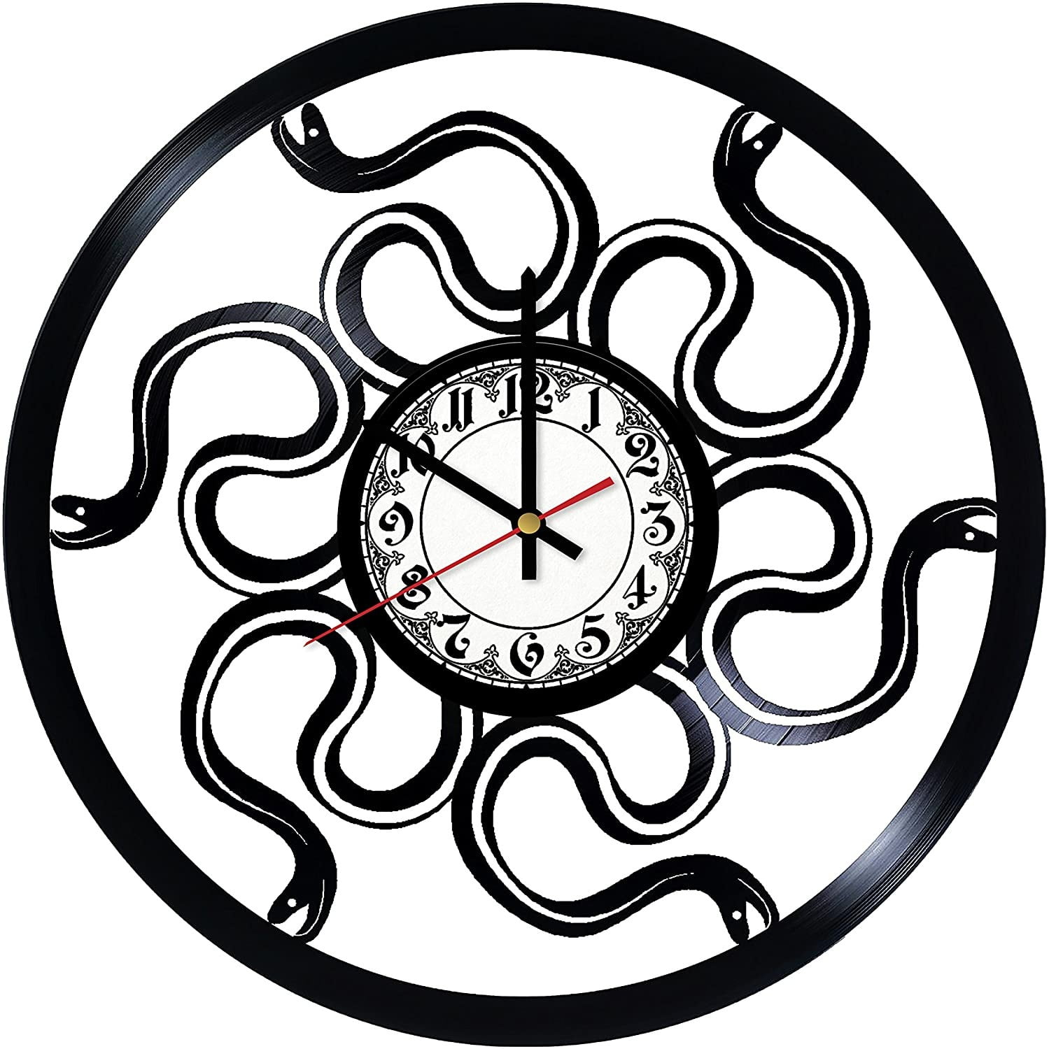 Snakes Style Vinyl Record Wall Clock Snakes Wall Clock Home Decor ...