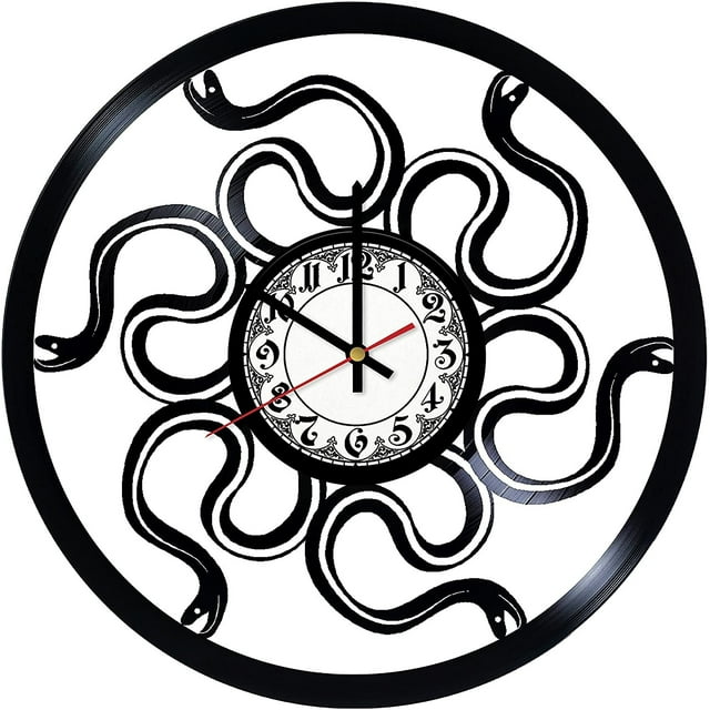 Snakes Style Vinyl Record Wall Clock Snakes Wall Clock Home Decor ...